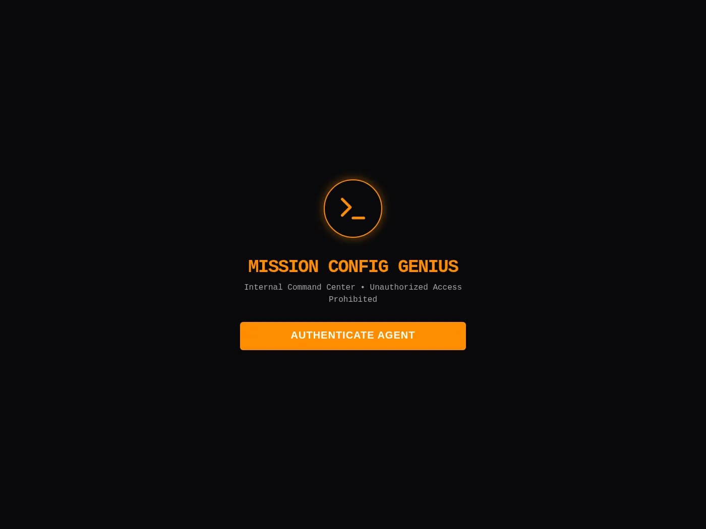 Mission Config Genius