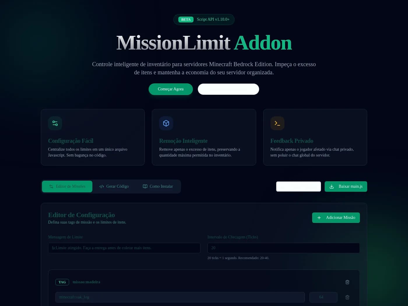 MissionLimit Addon