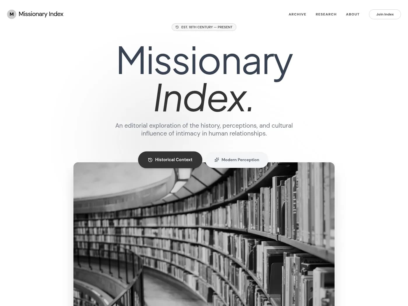 Missionary Index
