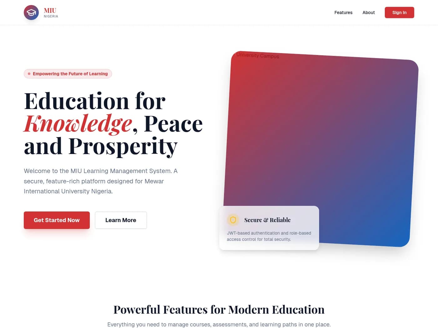 MIU Learning Management System