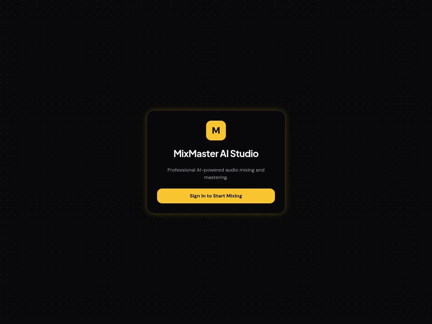 MixMaster AI Studio