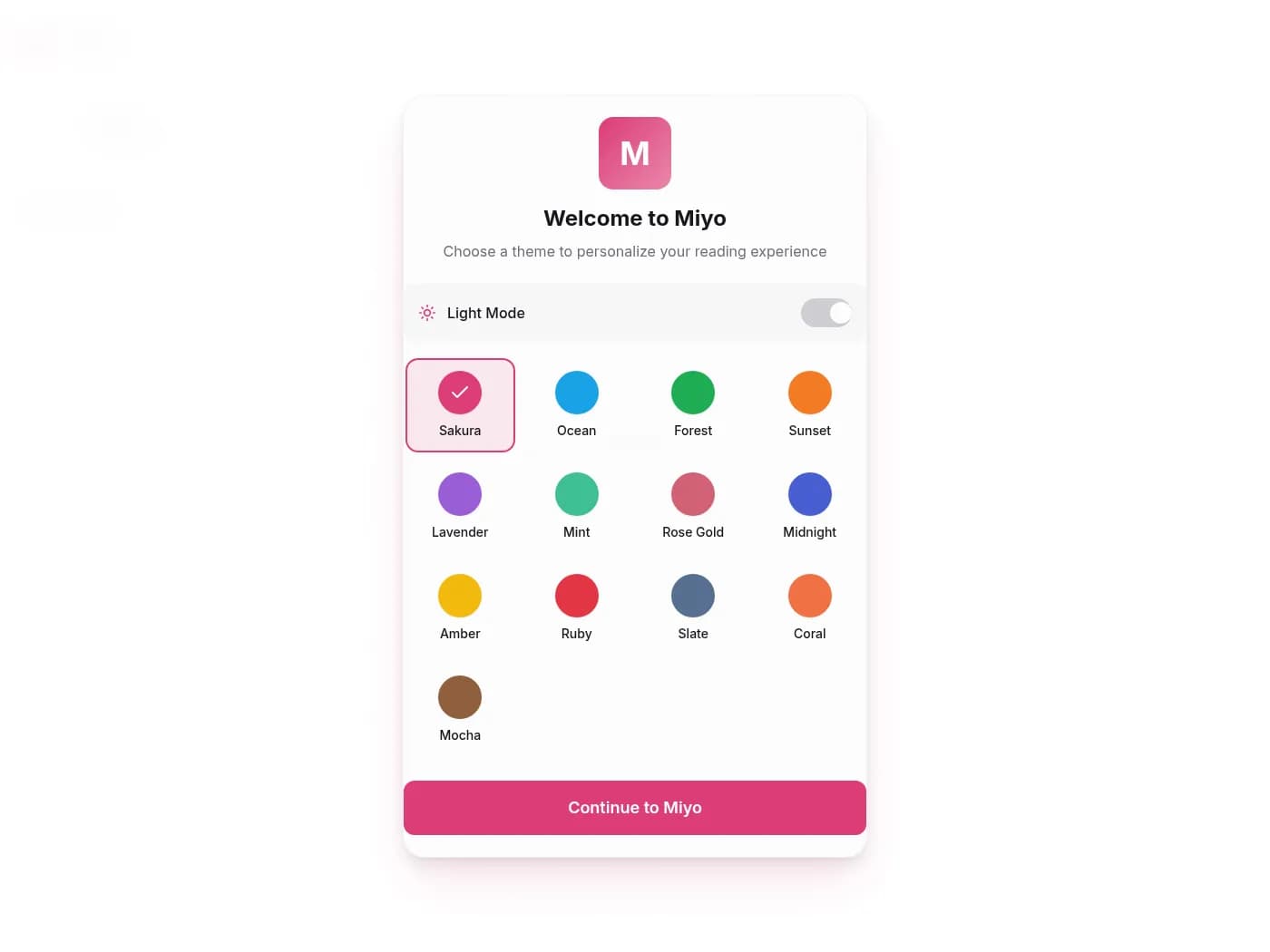 Miyo Epub Reader