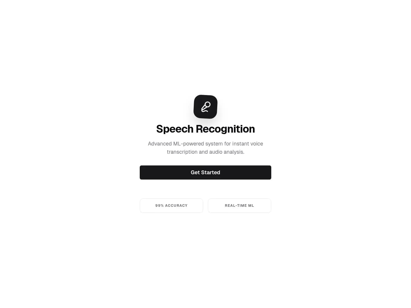 ML Speech Recognizer
