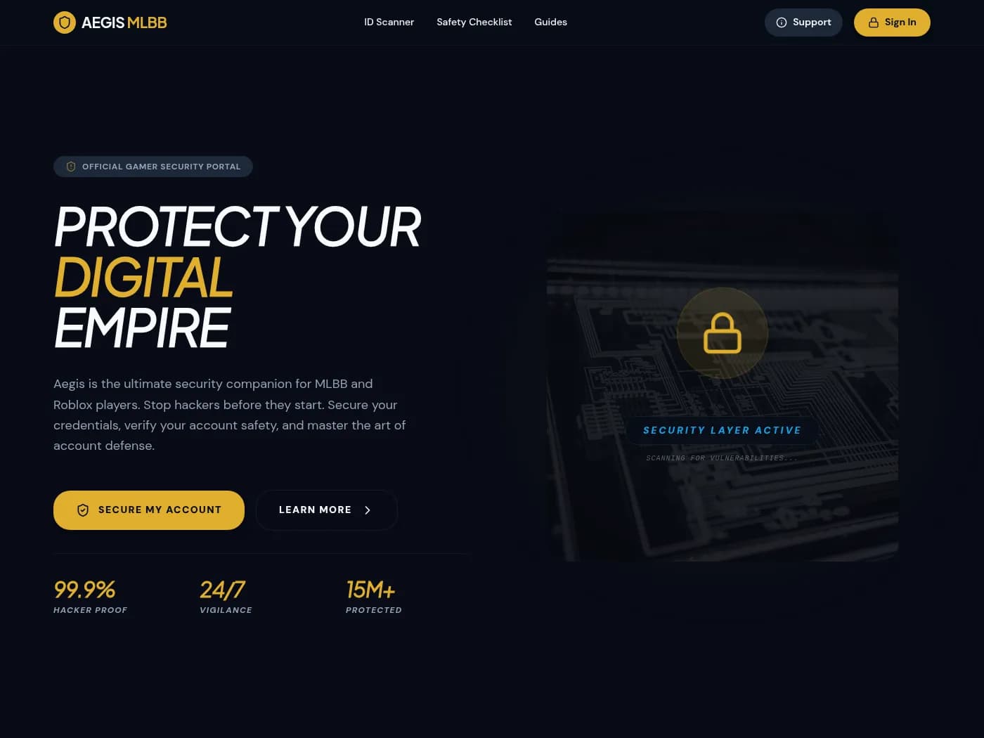 Secure MLBB Account Portal
