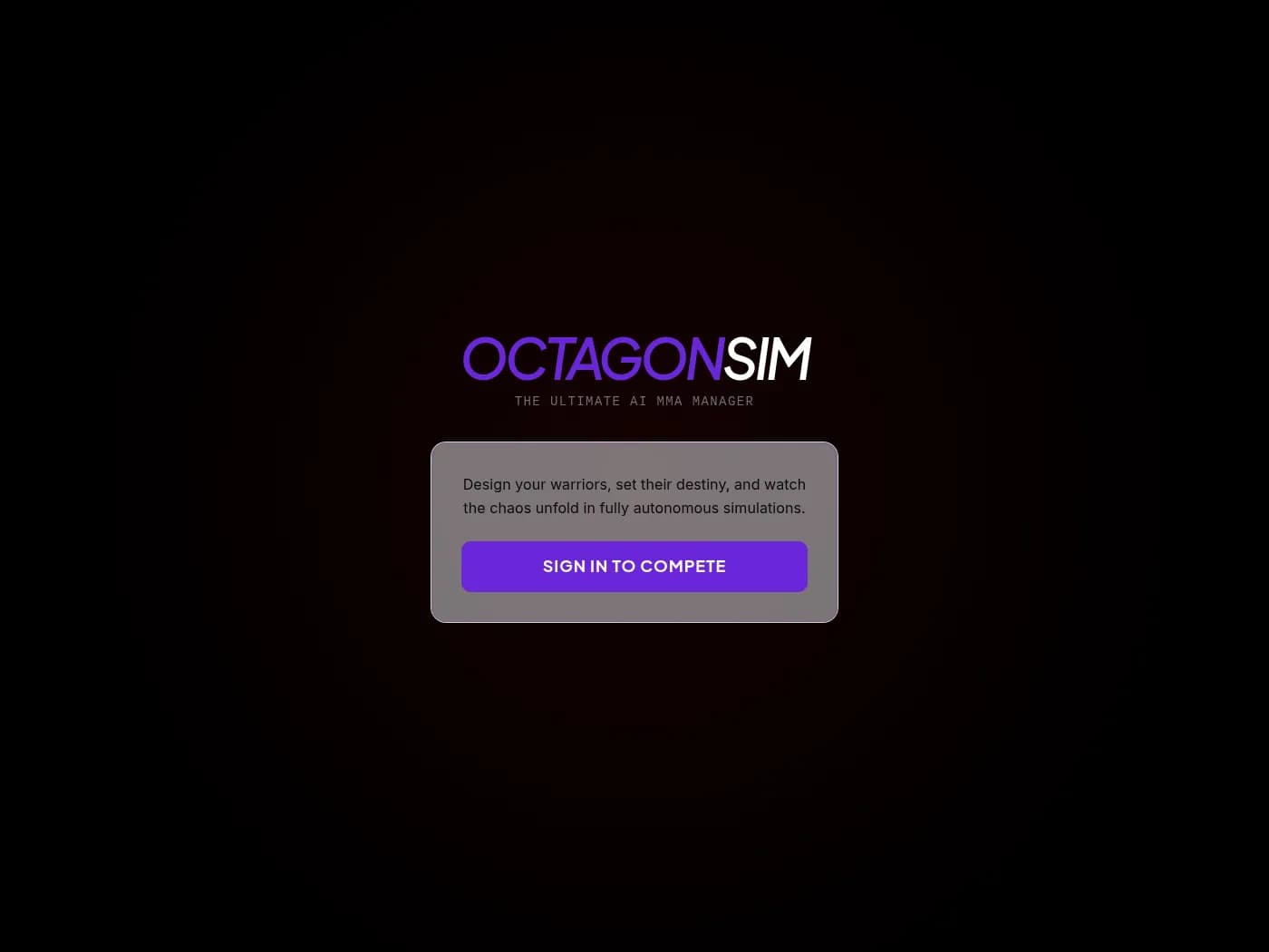 MMA Fight Simulator