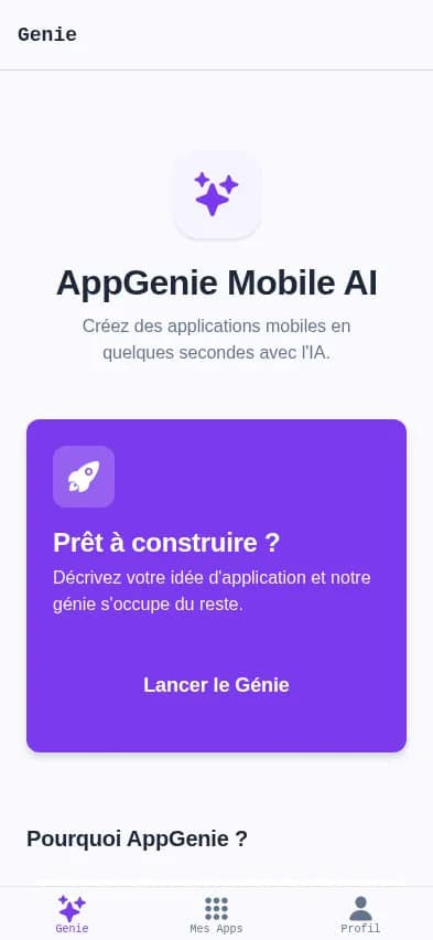 AppGenie Mobile AI