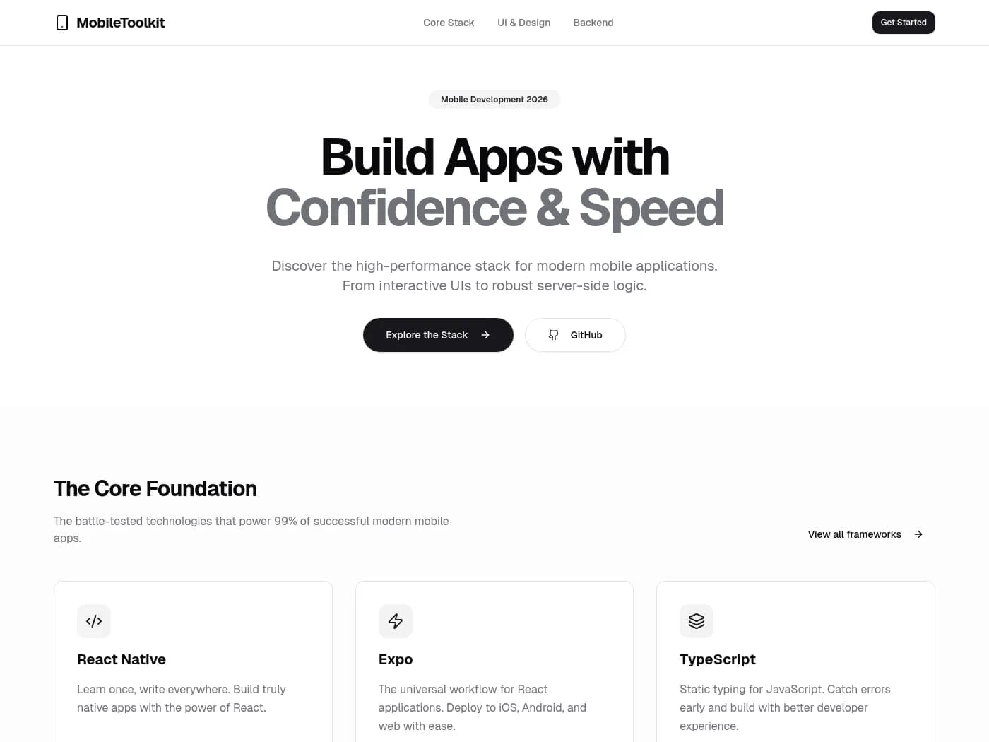 Mobile App Toolkit