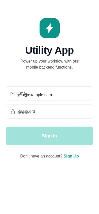 Backend Mobile Utility