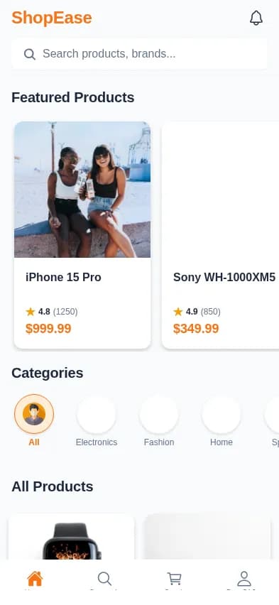 ShopEase Mobile Commerce