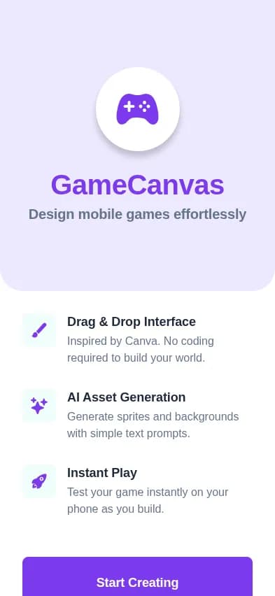 GameCanvas Mobile Studio