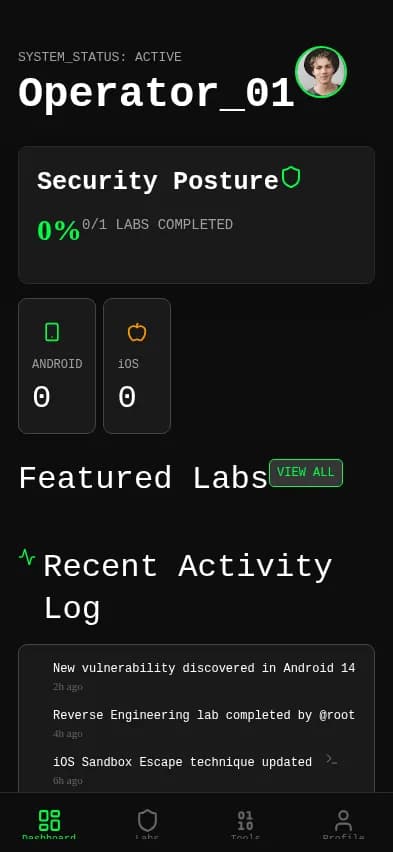 Mobile OS Vulnerability Lab