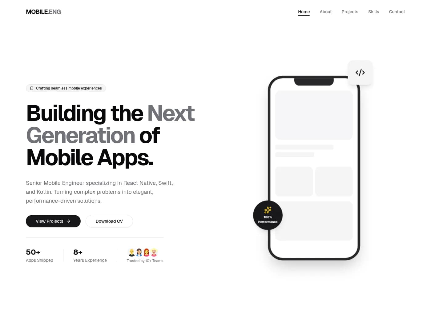 Mobile Engineer Portfolio