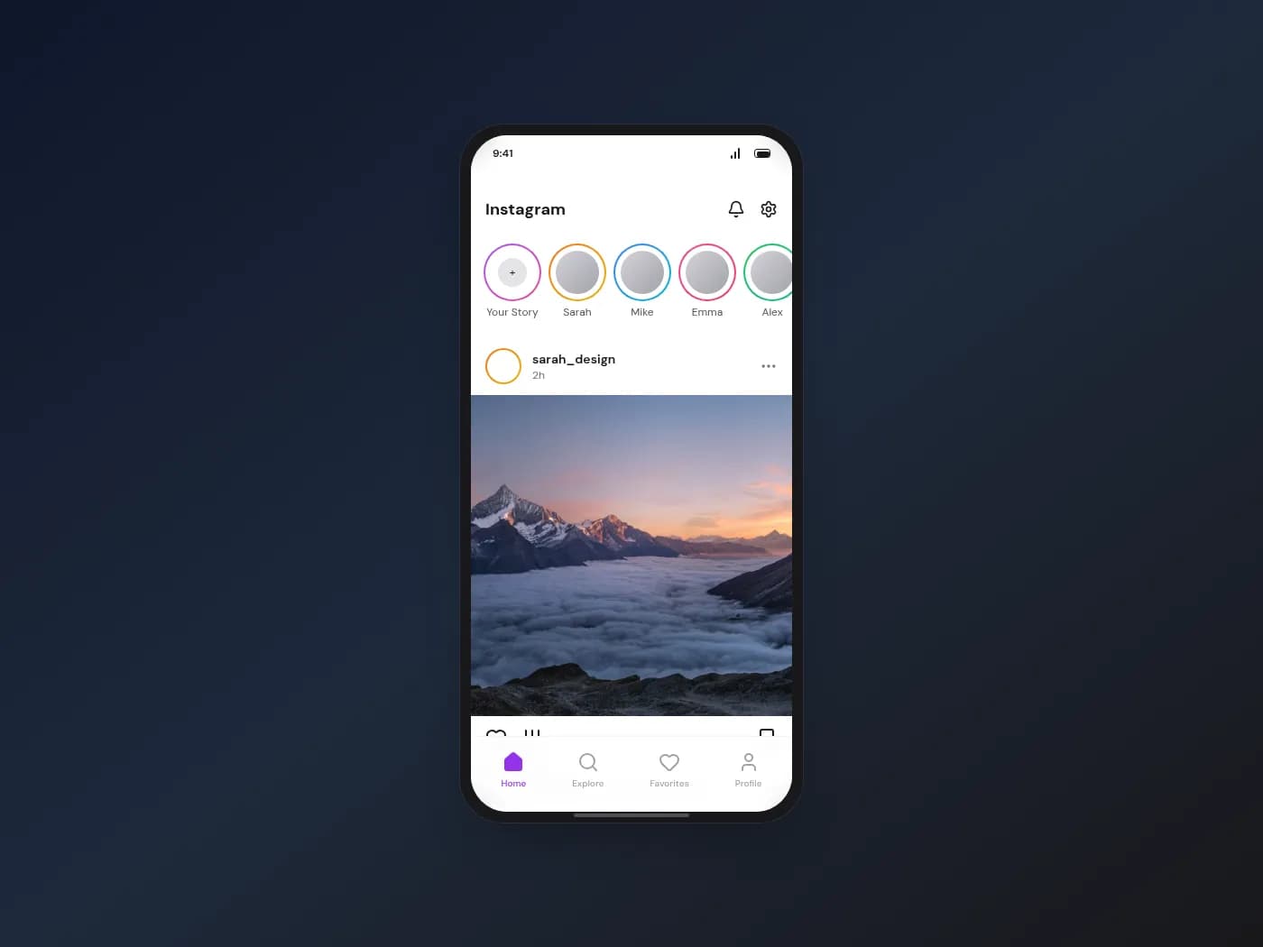 Mobile View UI