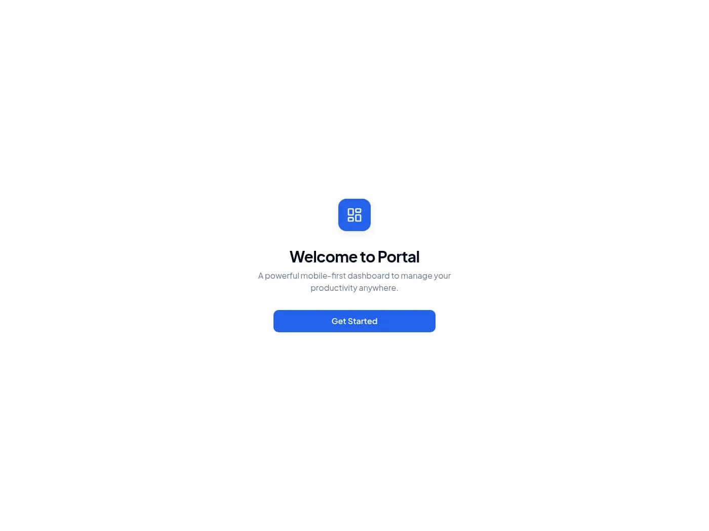Mobile WebApp Portal