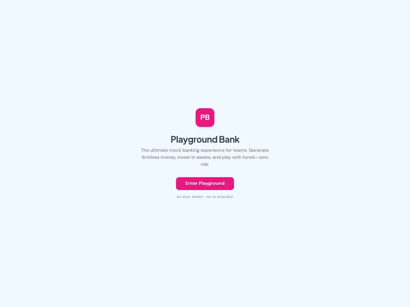 Banking Playground