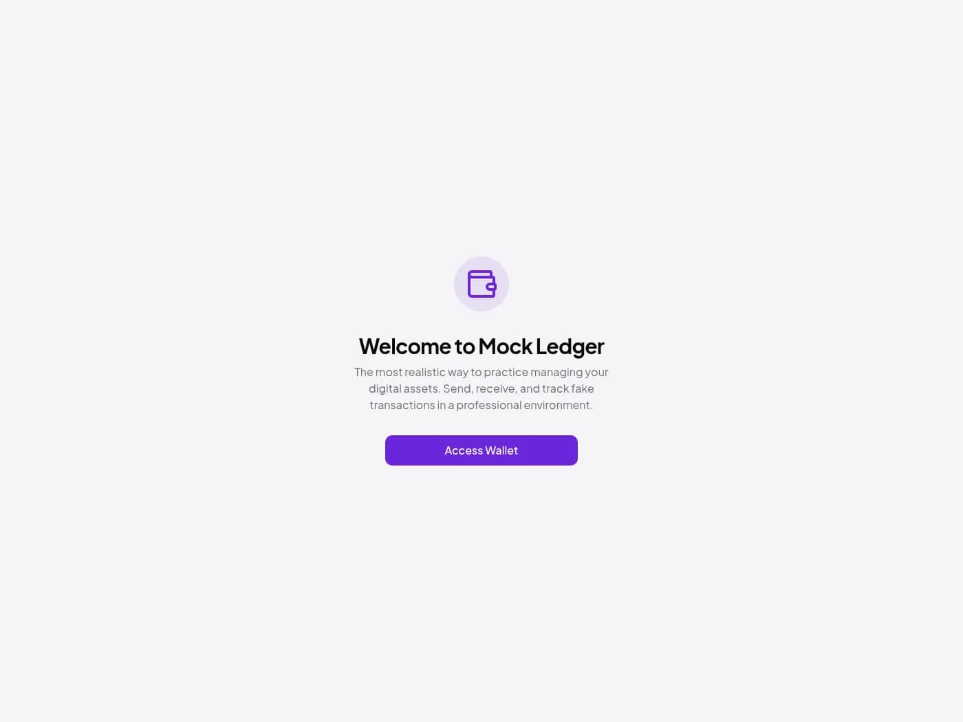 Mock Ledger Simulator