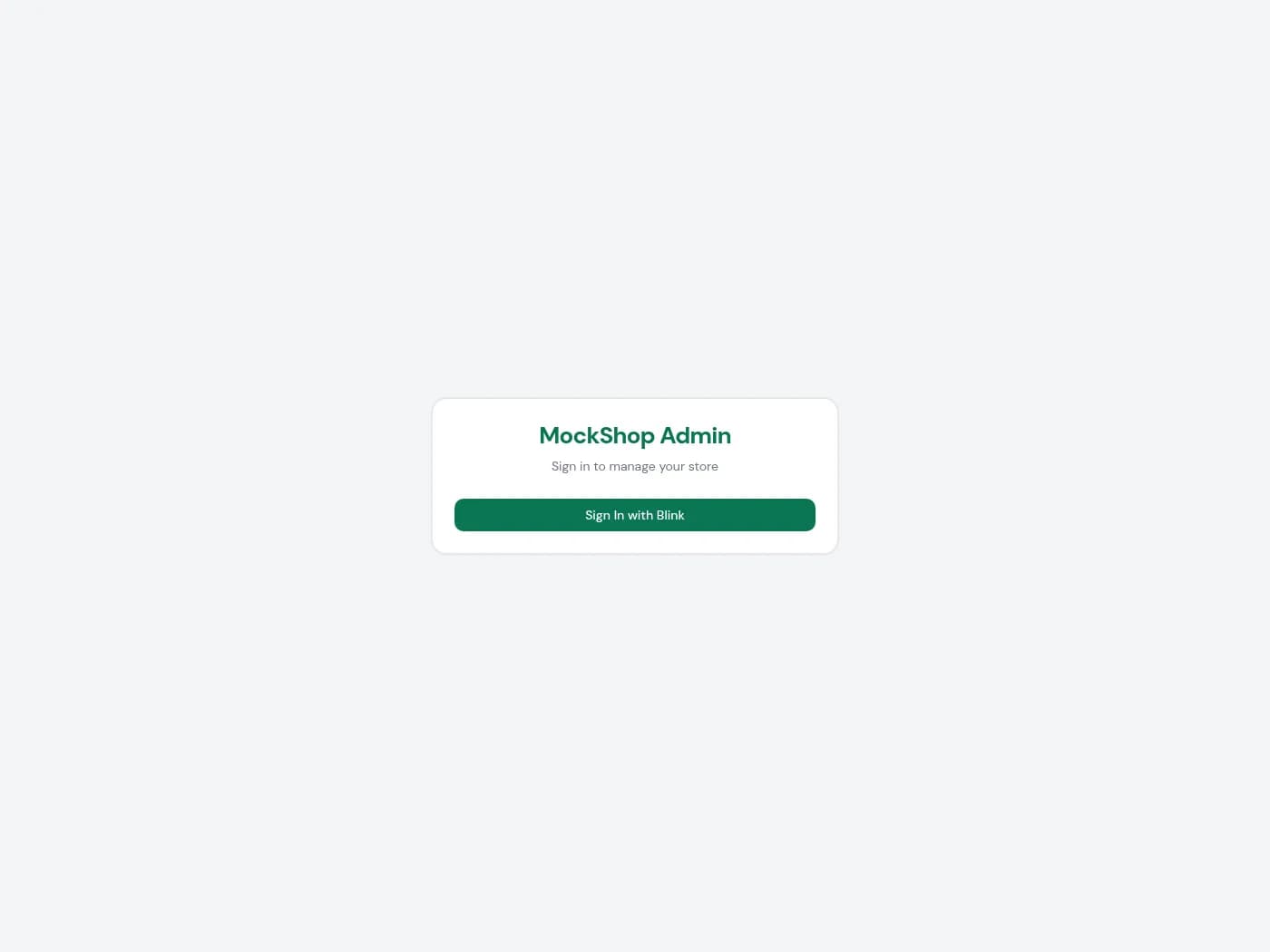 MockShop Dashboard