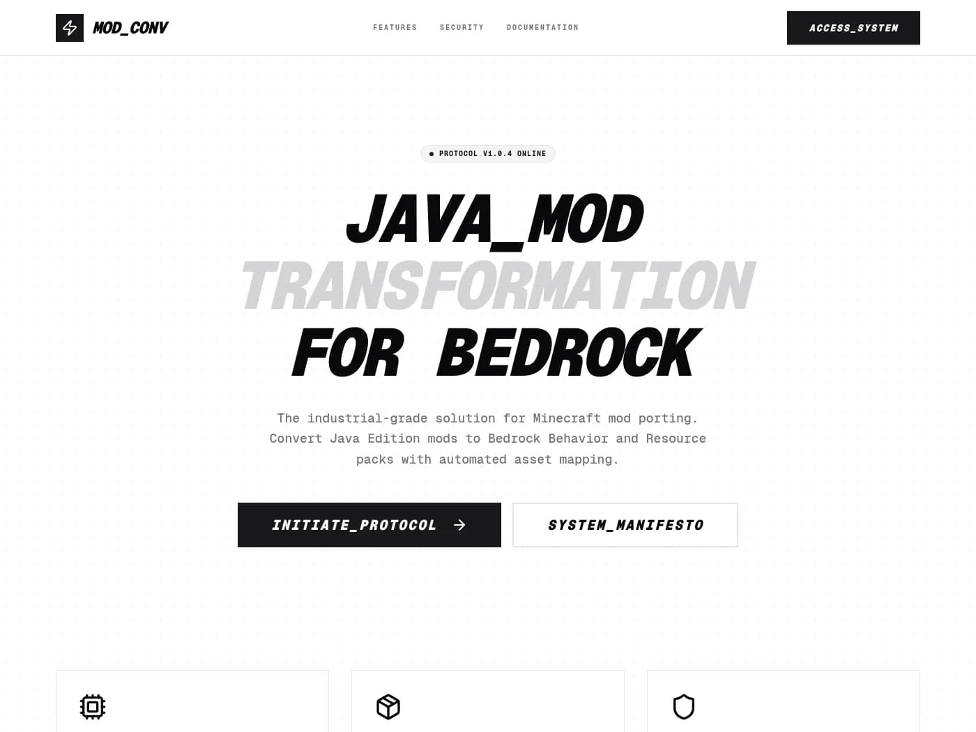 Mod File Bedrock Converter