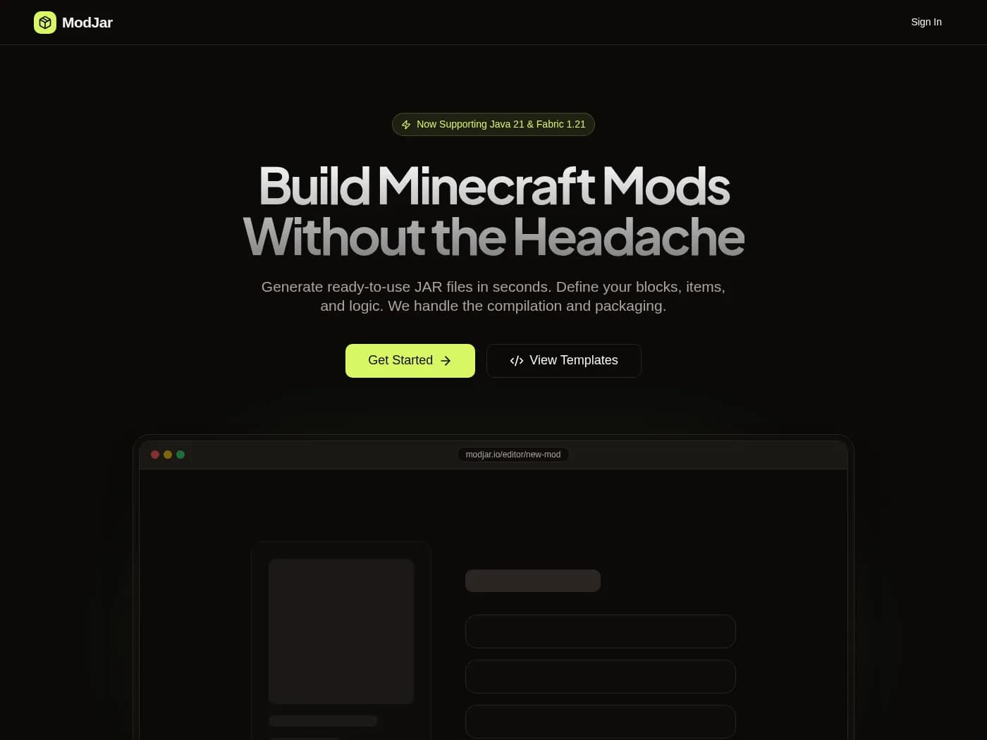 Mod Jar Generator