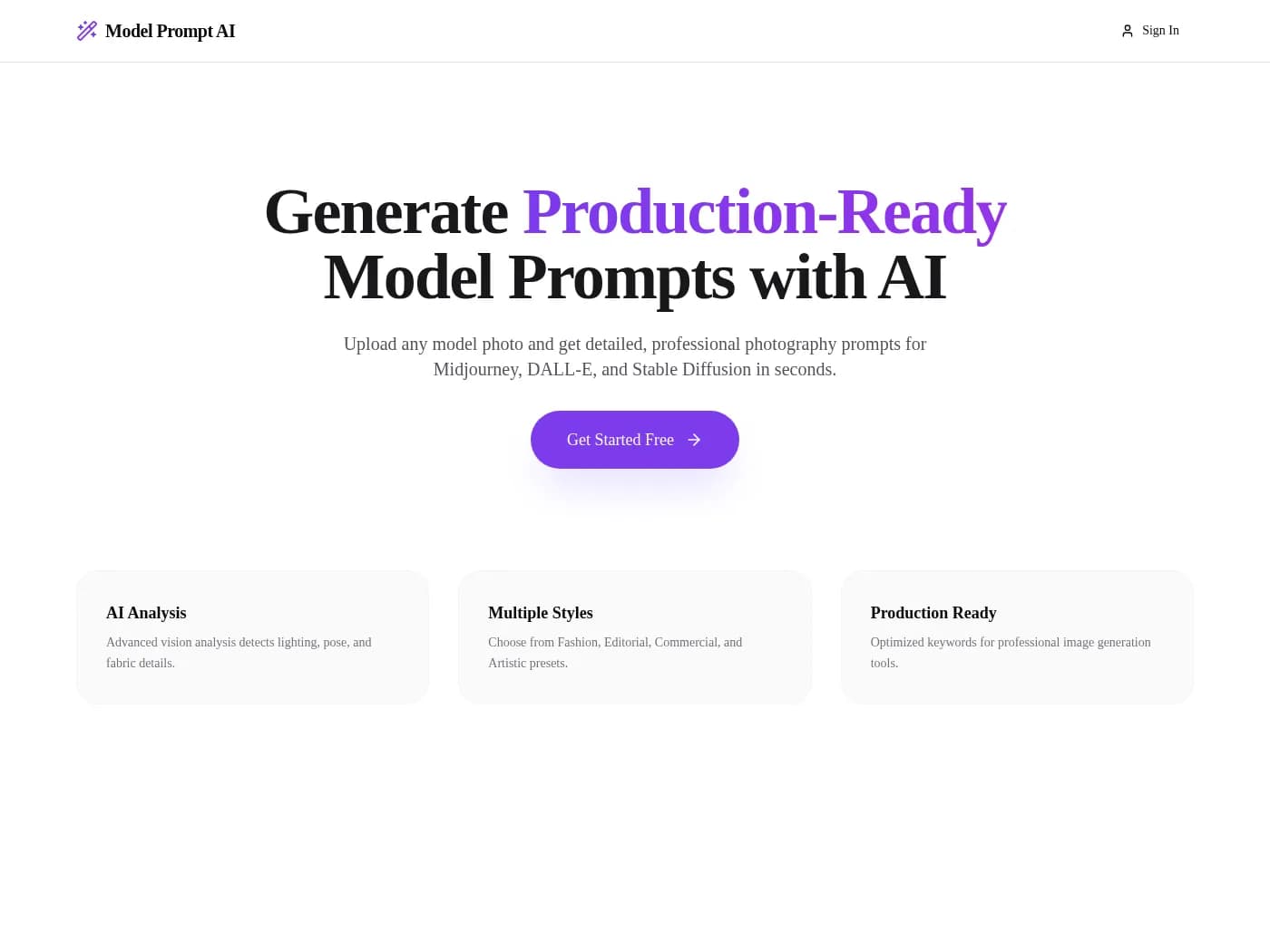 Model Prompt AI