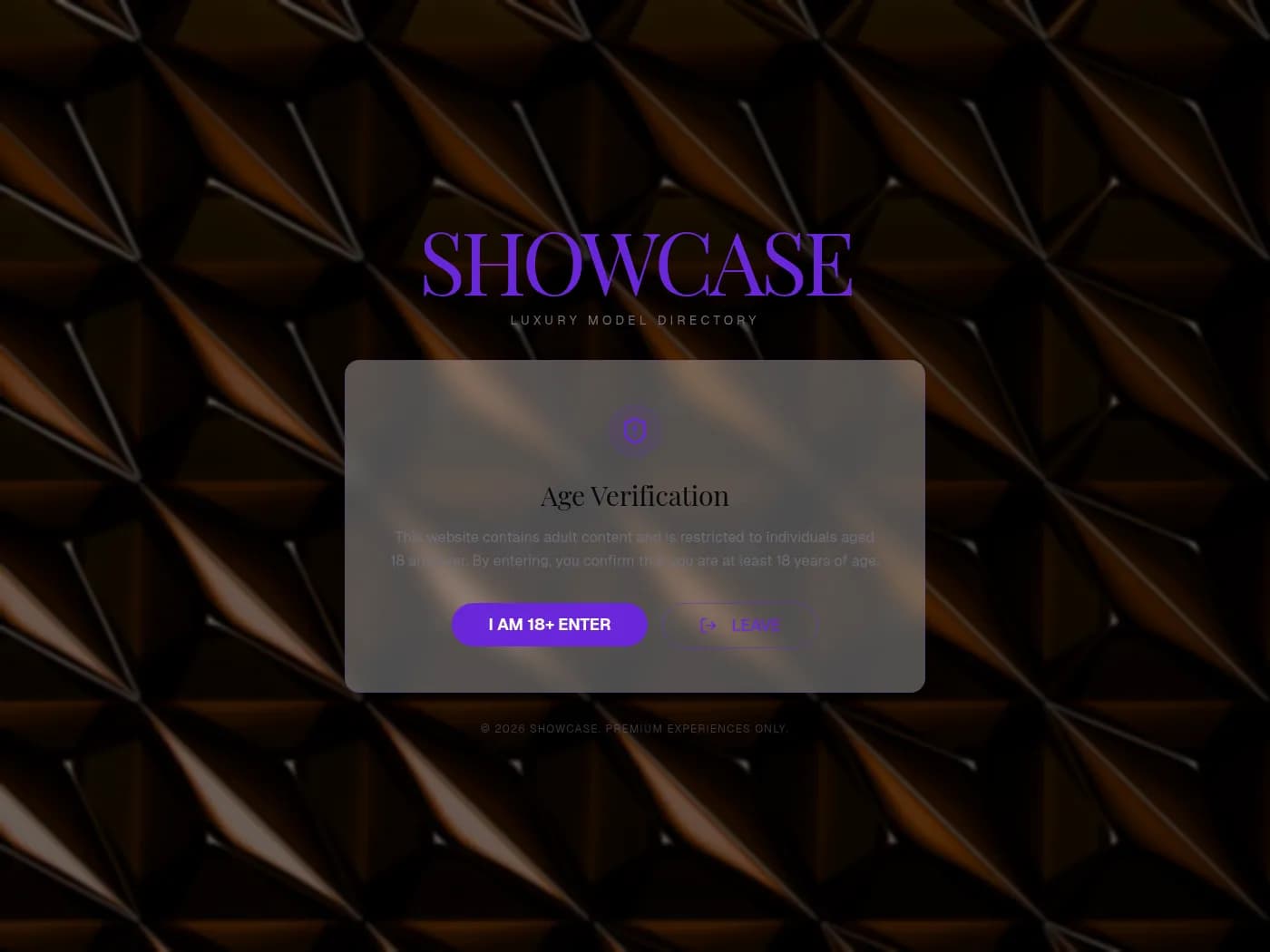 Model Showcase Website