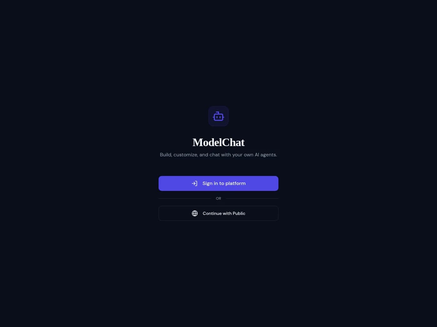 ModelChat Platform