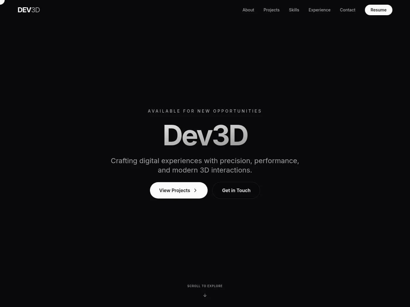 Dev3D Portfolio