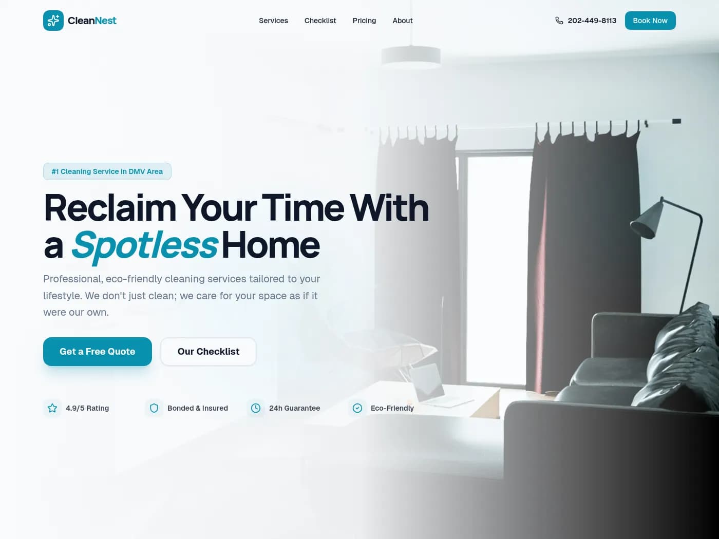 CleanNest Web Redesign