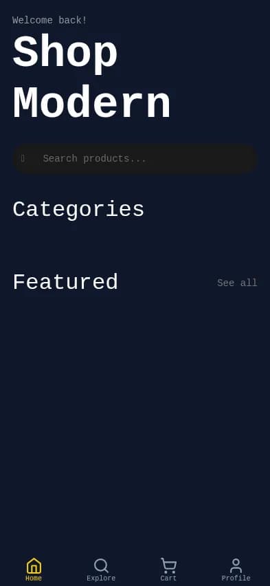 Modern Commerce App