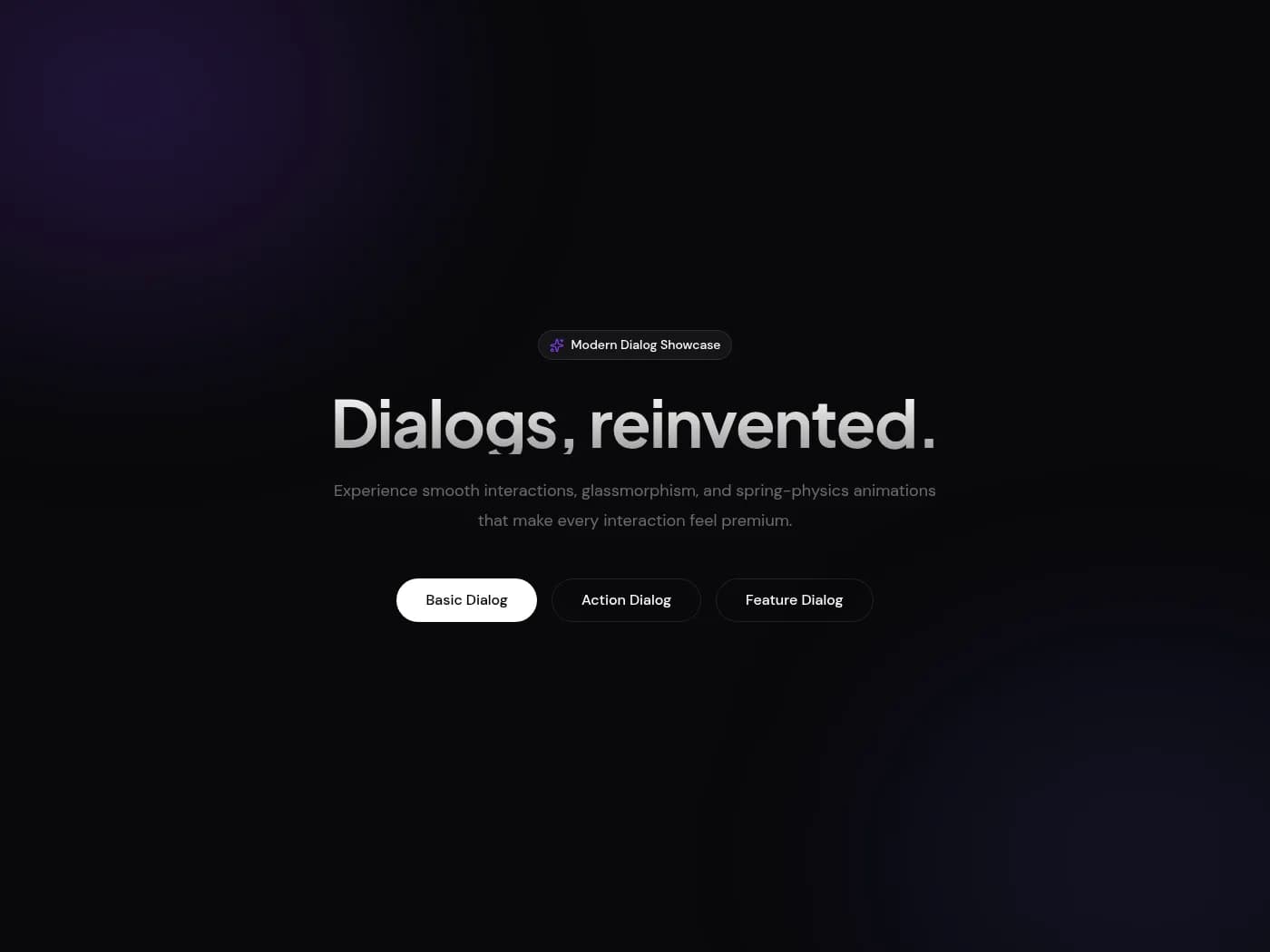 Modern Dialog UX