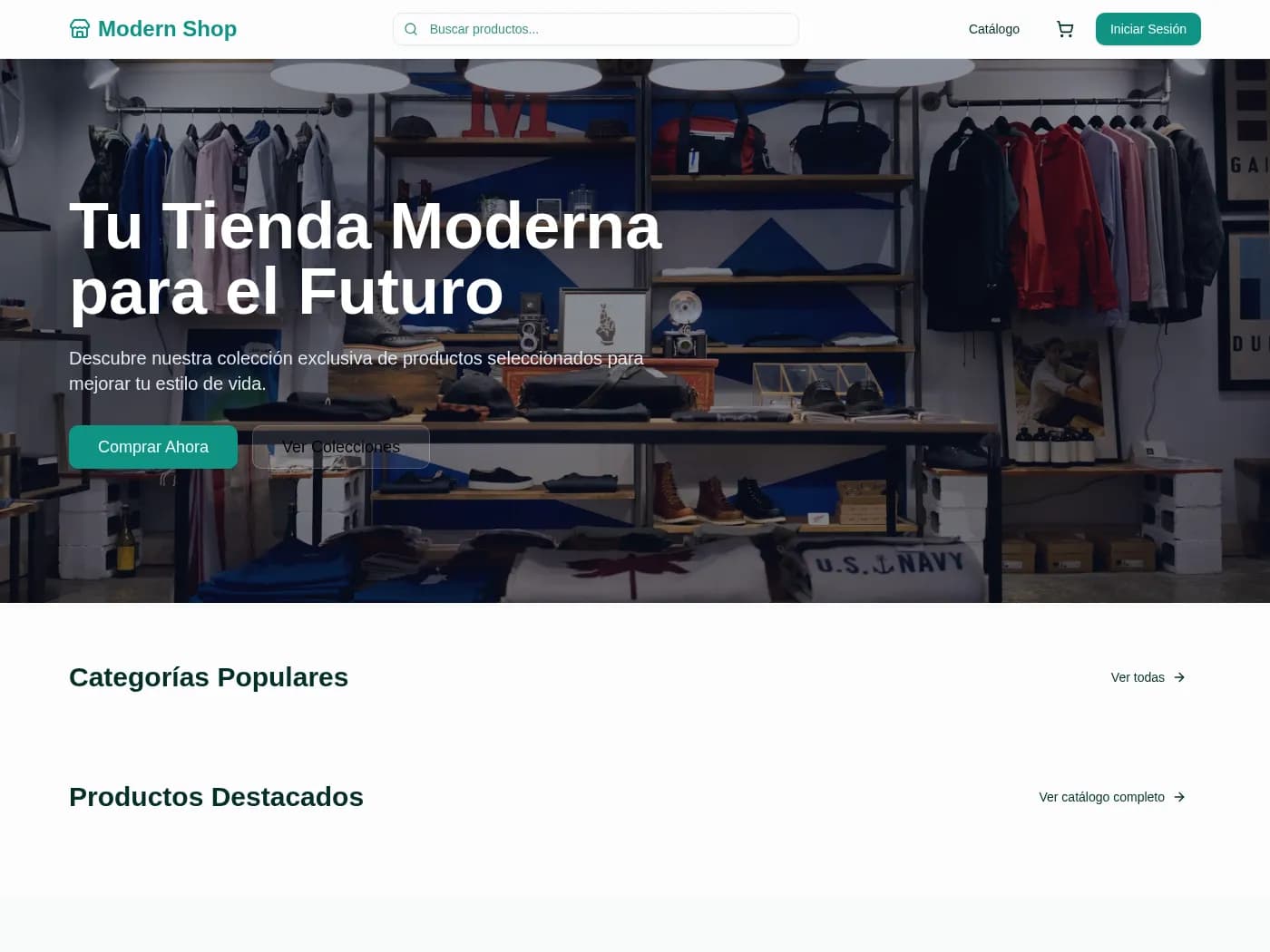 Modern Shop Platform
