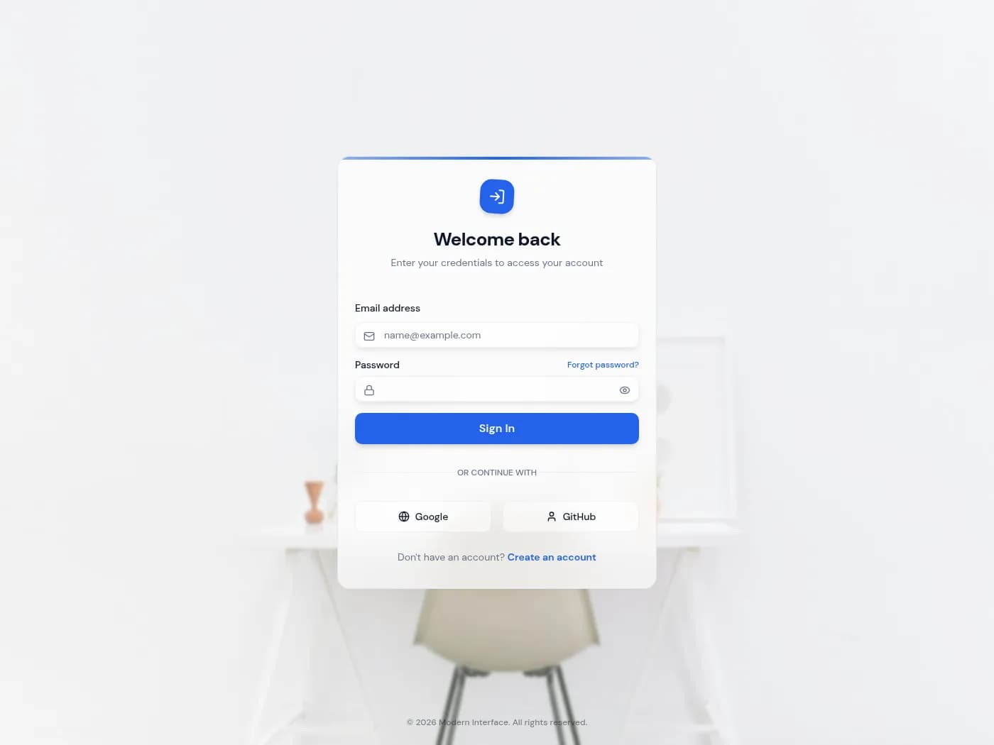 Modern Login Page