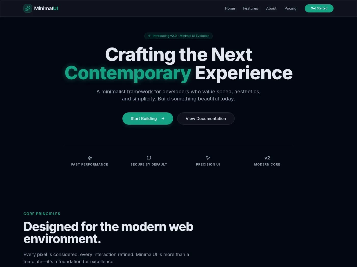 Minimalist Modern UI