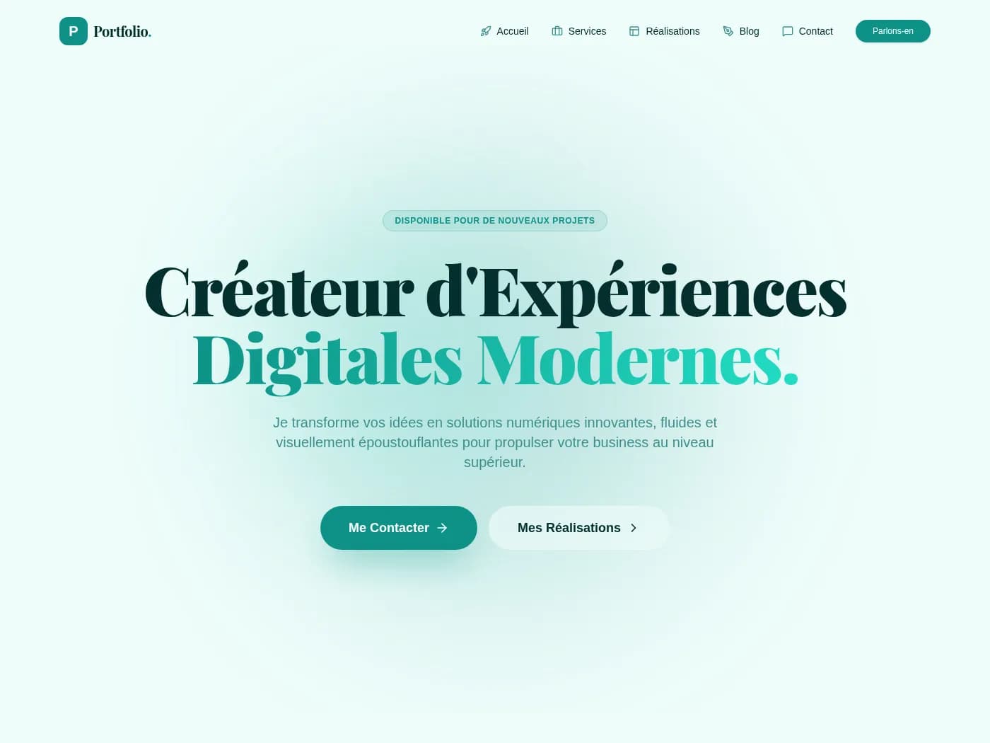 Modern Dev Portfolio