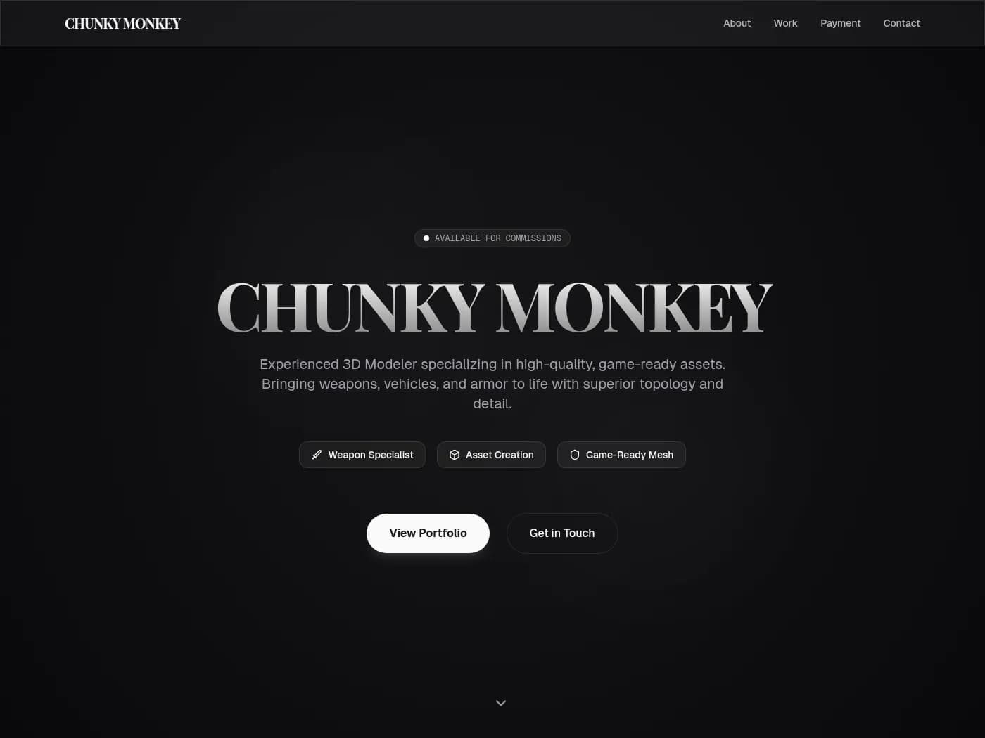 Chunky's Portfolio Redesign