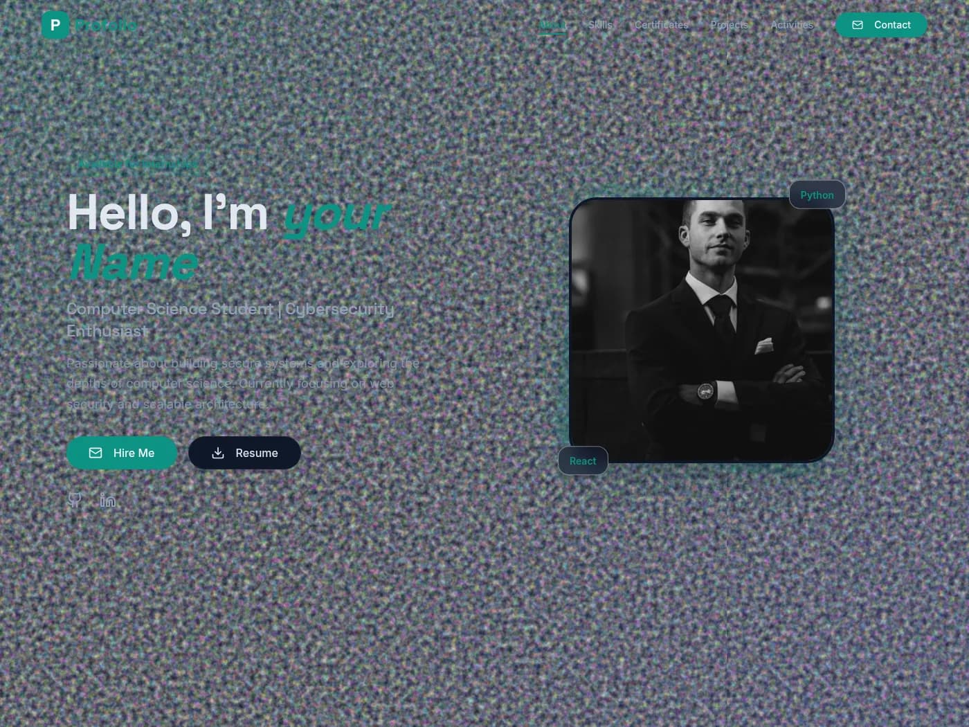 Profolio Interactive Resume