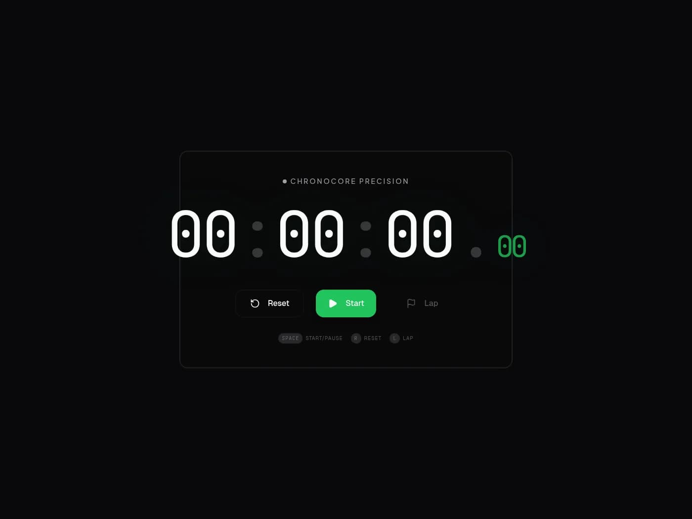 ChronoCore Stopwatch