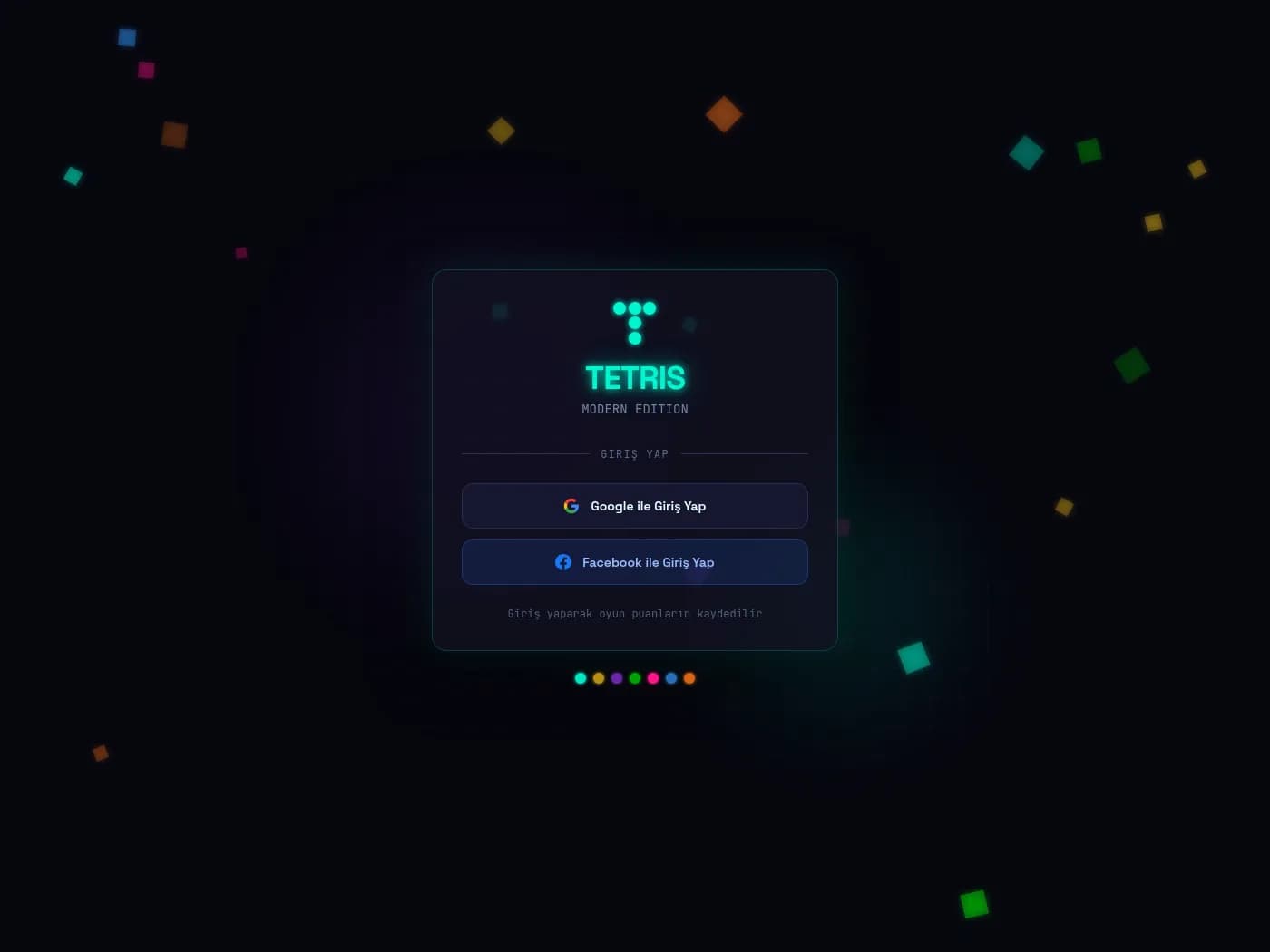 Modern Tetris Login