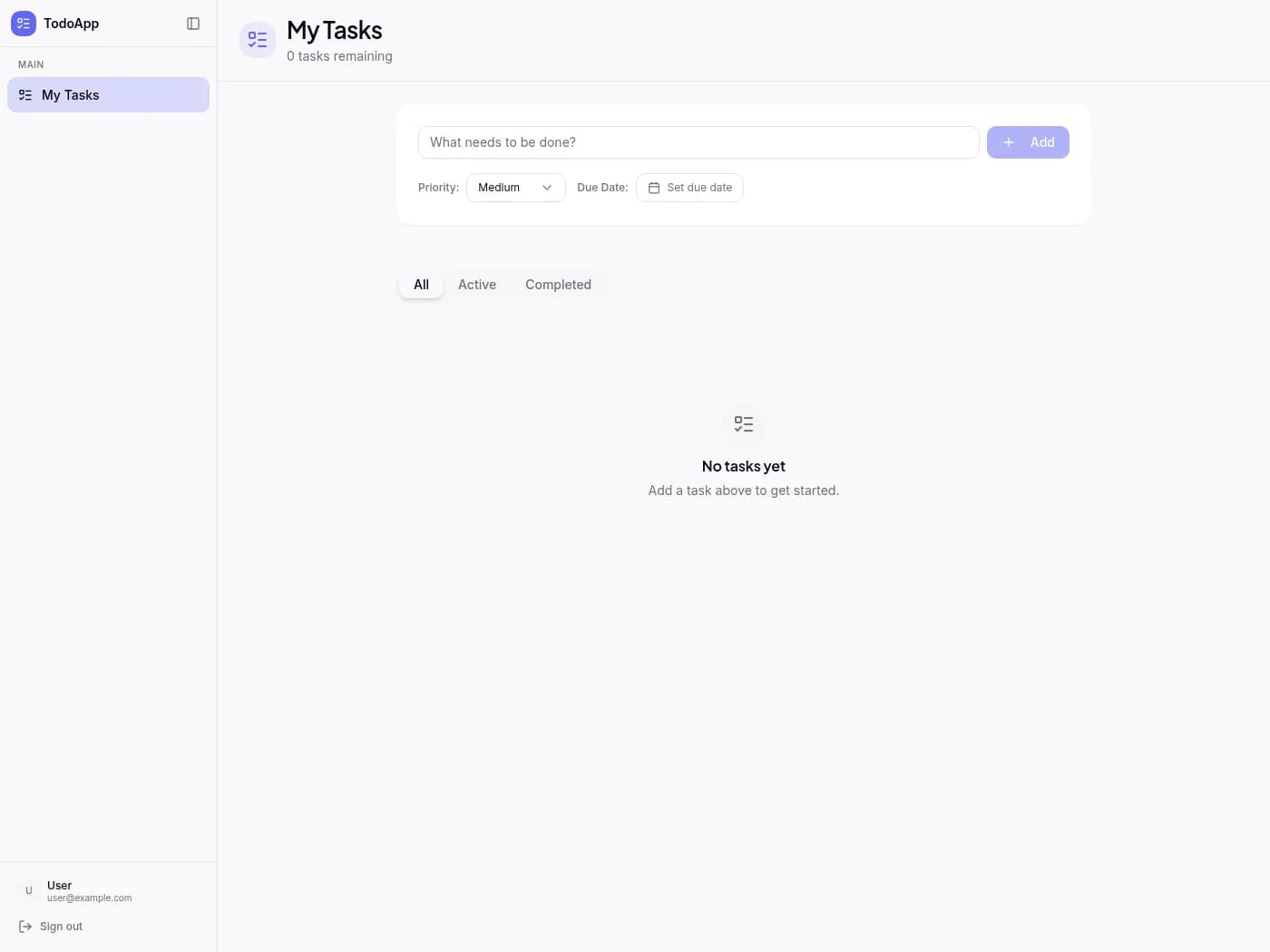 Modern To-Do List
