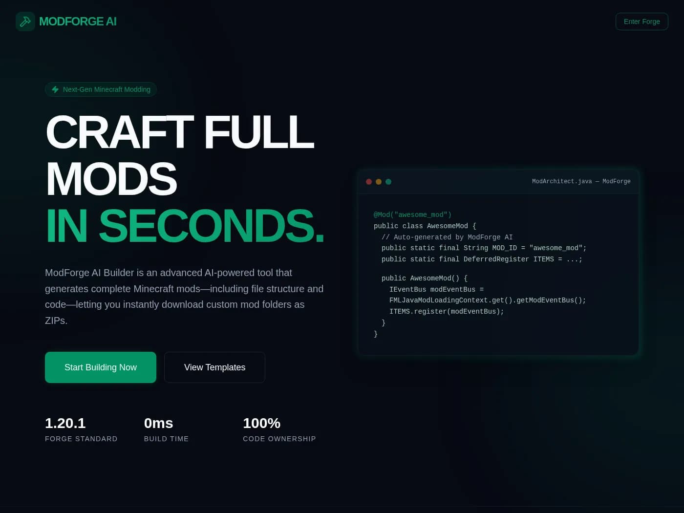 ModForge AI Builder