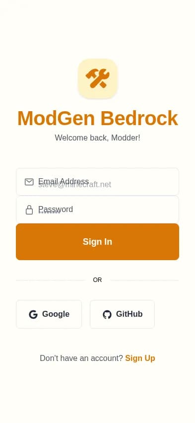 ModGen Bedrock App