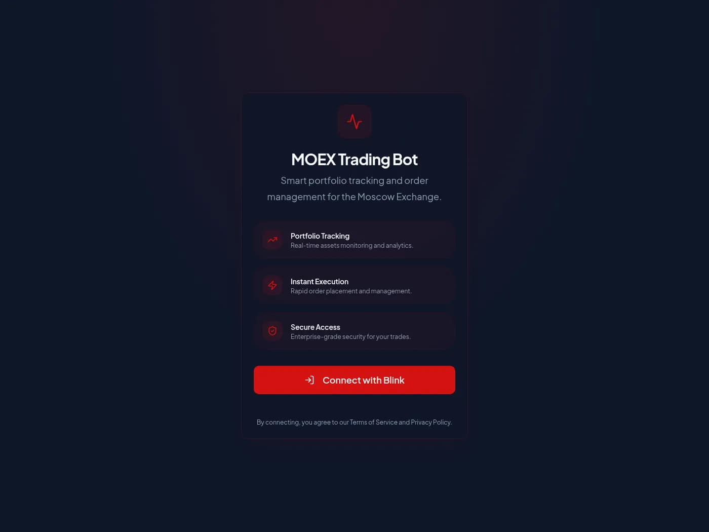 Moscow Exchange Bot Dash