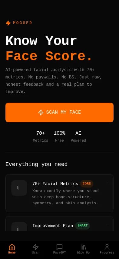 Mogged Face Analyzer