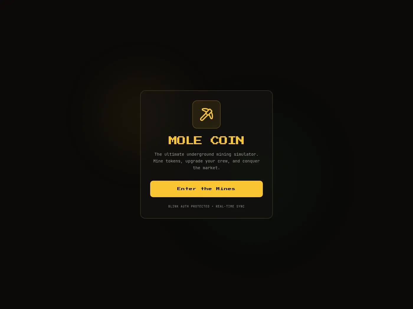 Mole Coin Mining Game