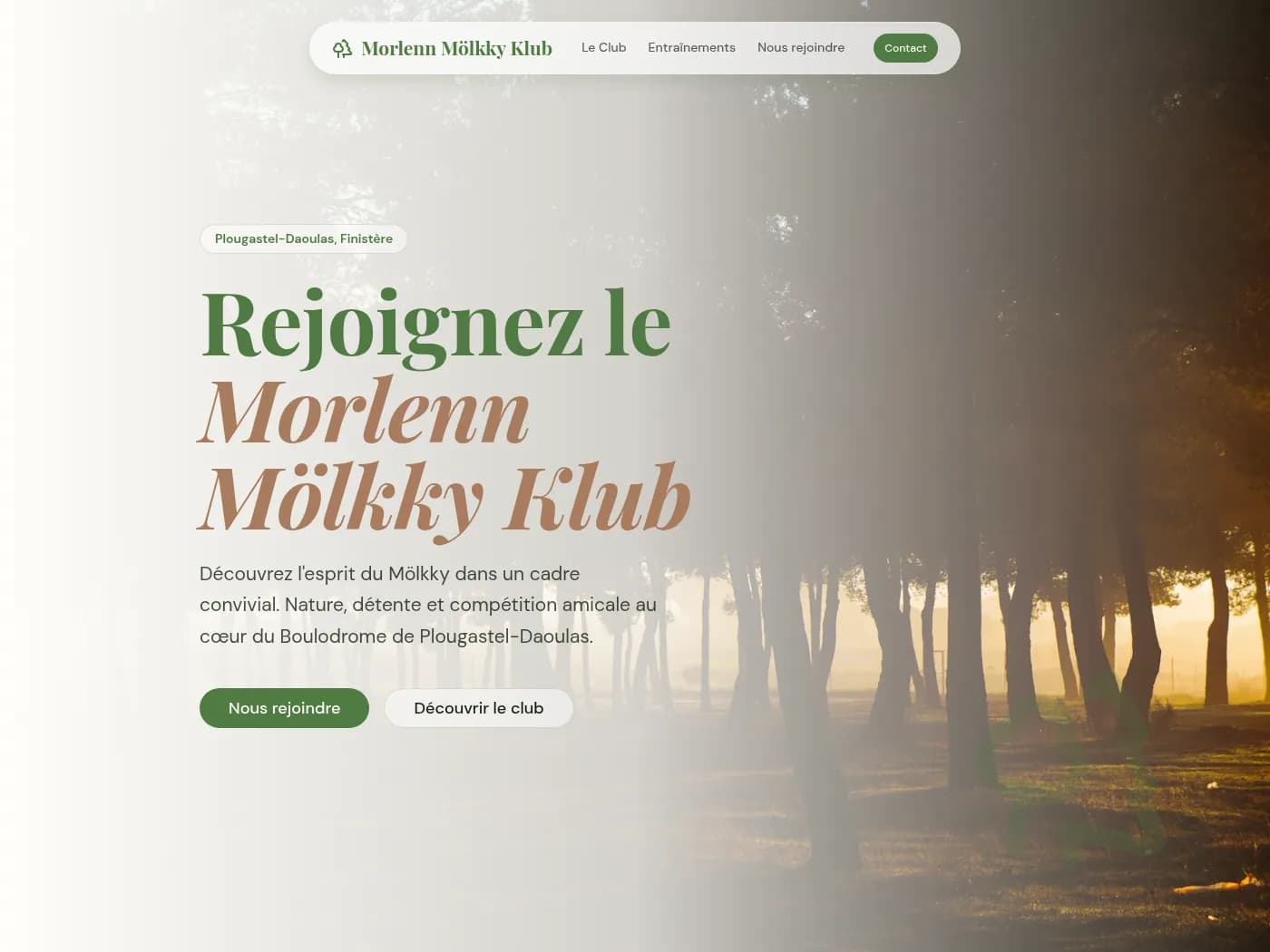 Morlenn Molkky Klub Site