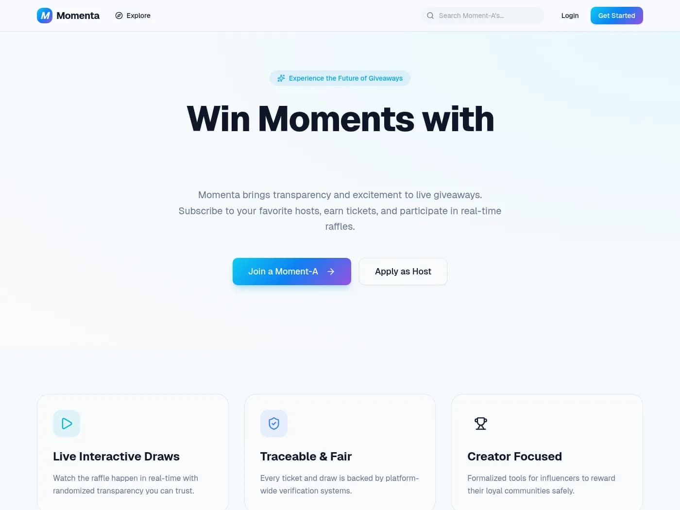 Momenta Giveaways