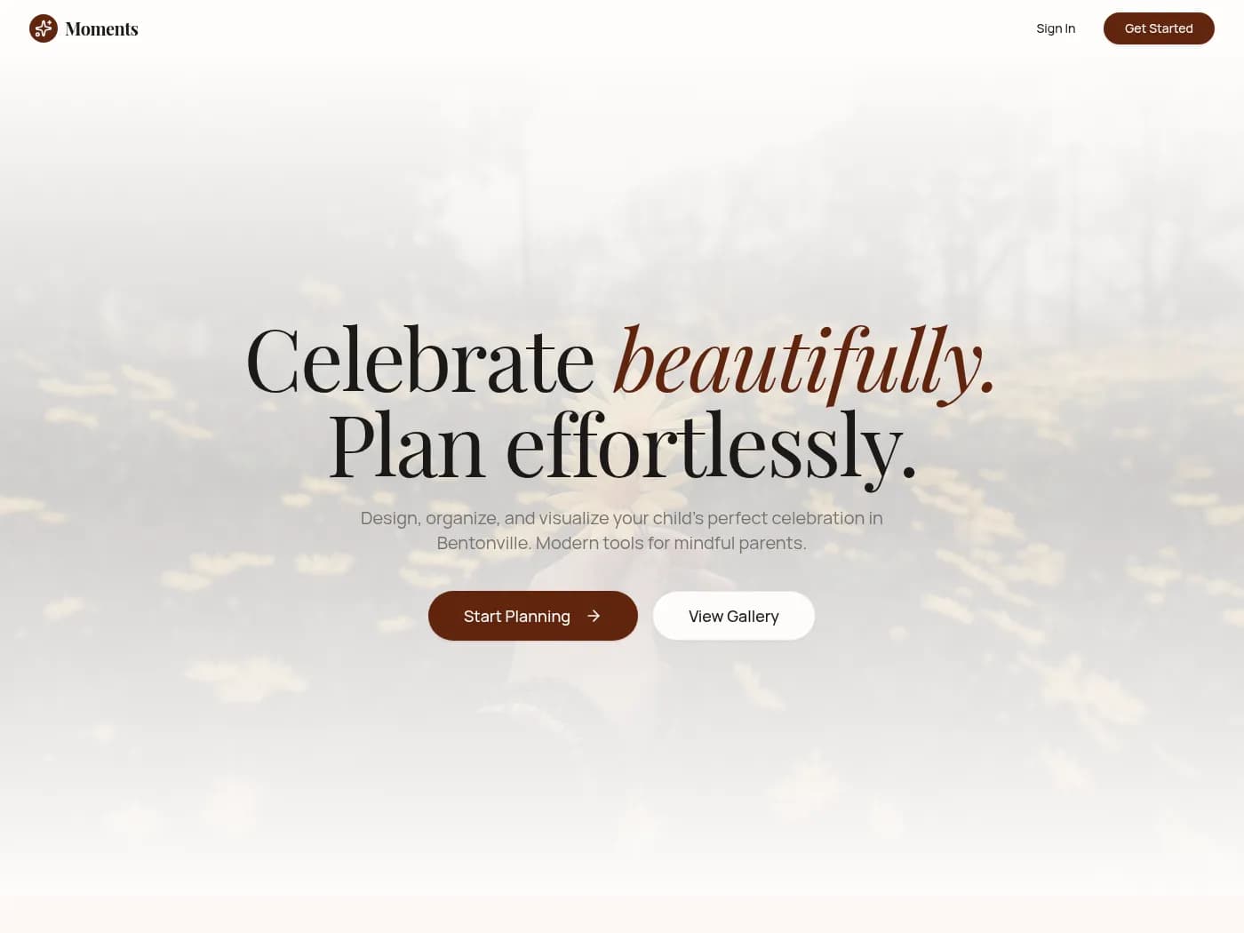 Moments Modern Event Planner