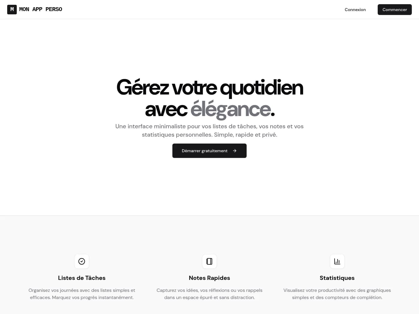 Mon App Perso