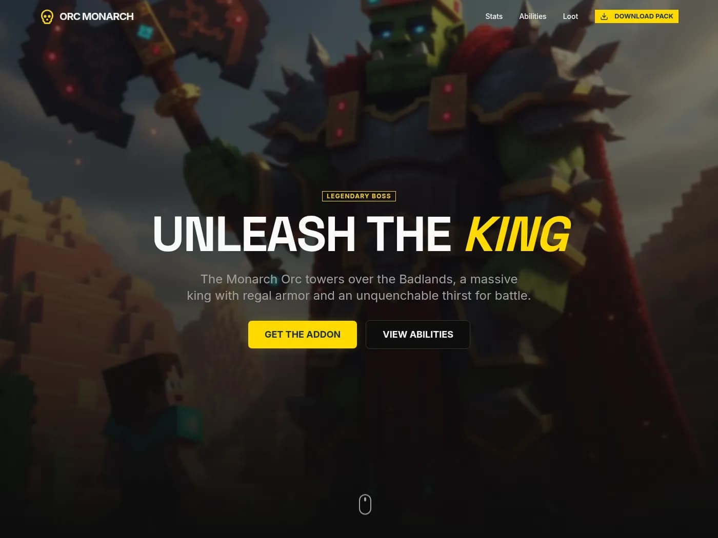 Monarch Orc Boss Addon