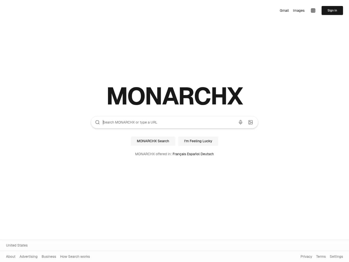 MONARCHX Search Engine